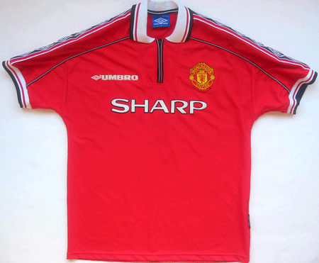 manchester united ın sharp reklamlı forması - uludağ sözlük